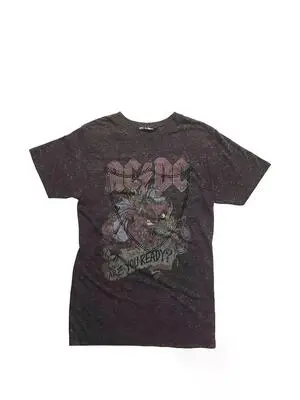 HTC LOS ANGELES Studded Graphic-print T-shirt - Grey