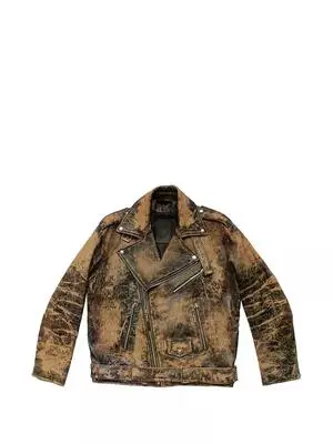 HTC LOS ANGELES Wilshire Leather Jacket - Brown