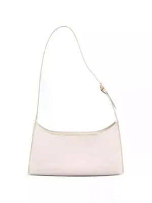 Celine Triomphe Leather Shoulder Bag - White