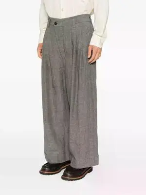 ZIGGY CHEN Check-pattern Trousers