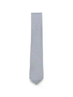 FERRAGAMO Gancini-print Pointed Tie