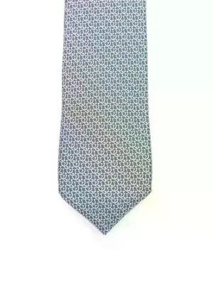 FERRAGAMO Gancini-print Pointed Tie