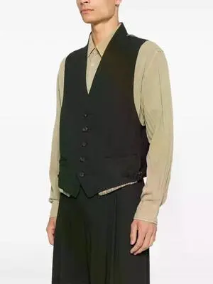 ZIGGY CHEN Patterned Back Waistcoat