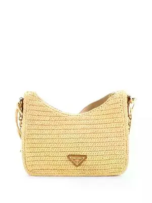 Prada Re-edition 2000 Shoulder Bag Raffia Mini Hobo Bag