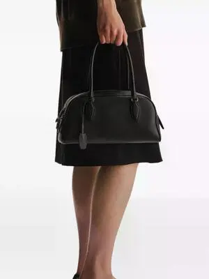 THE ROW Small India Grained-leather Tote Bag - Black
