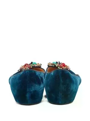 CHRISTIAN LOUBOUTIN Diva Cora Velvet Ballet Flats