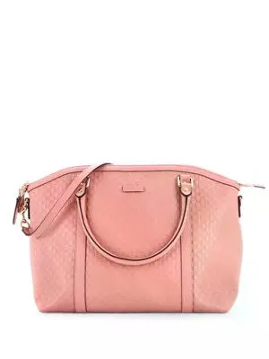 Gucci Britt Convertible Dome Microguccissima Leather Medium Satchel