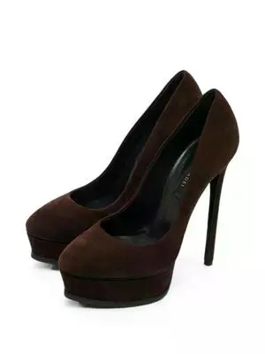 Casadei Daisy Suede Heeled Pumps