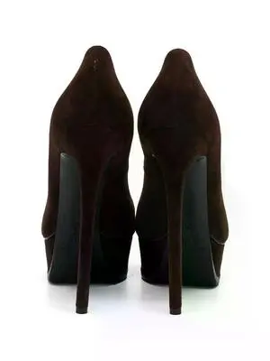Casadei Daisy Suede Stiletto Platform Pumps