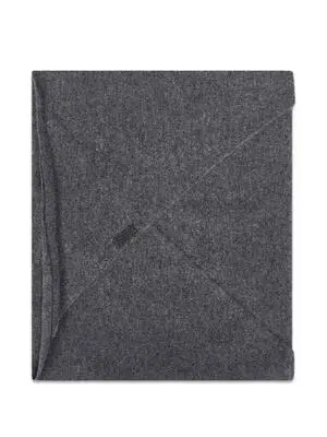 Brunello Cucinelli Monili-embroidered Triangular Scarf - Grey
