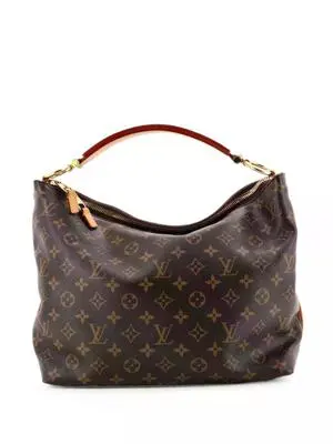 LOUIS VUITTON Monogram Canvas Pm Hobo Bag - Brown