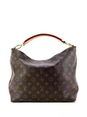 LOUIS VUITTON Monogram Canvas Pm Hobo Bag - Brown