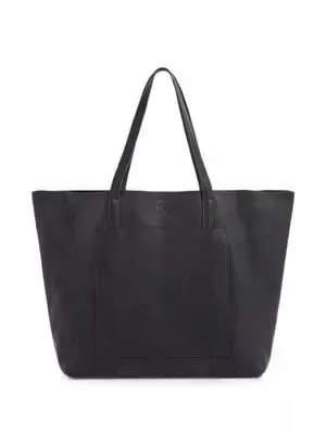 OSPREY Grained Leather Tote Bag - Black
