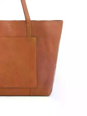 OSPREY LONDON Logo-debossed Leather Tote Bag