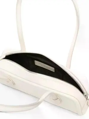 MARGESHERWOOD Embossed Logo Leather Tote Bag