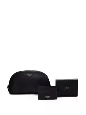 OSPREY Leather Wallet Set - Black