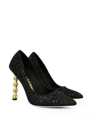 KAT MACONIE Chain Heel Pumps - Black