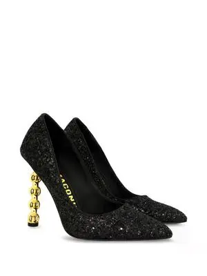 KAT MACONIE Chain Heel Pumps - Black