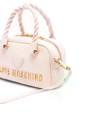 Moschino Heart Patch Logo-lettering Tote Bag