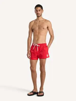 Balmain Embroidered Swim Shorts - Blue