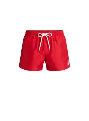 Balmain Pb Embroide Swim Shorts - Red