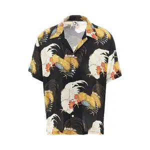 ENDLESS JOY Roosters' Silk Shirt An