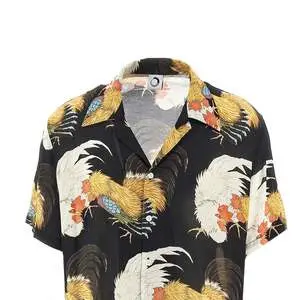 ENDLESS JOY Roosters' Silk Shirt An