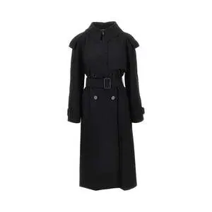 Burberry Fitzrovia' Gabardine Trench Coat - Black