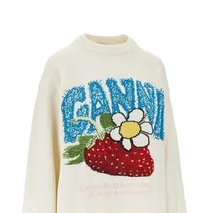 GANNI Strawberry' Wool-blend Sweater