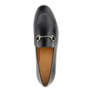 Gucci Jordaan Leather Loafers With Horsebit Detail - Black