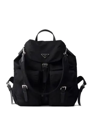 Prada Backpack In Re-nylon - Black