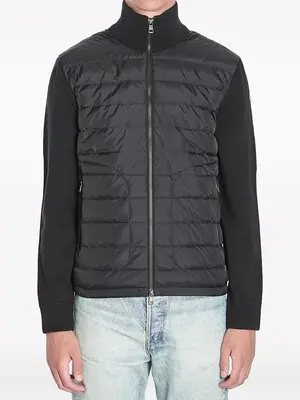 Moncler Padded Zip Cardigan - Black