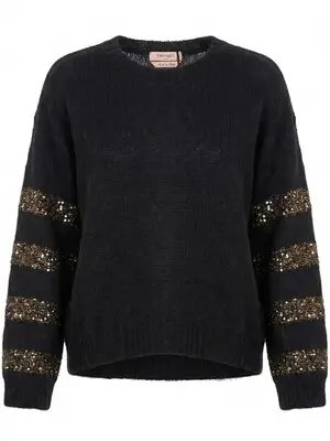 TWINSET Crew Neck - Black