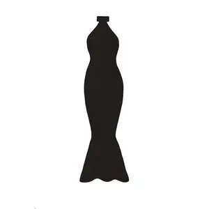 VESTIAIRE D'UN OISEAU LIBRE Open Back Midi Dress - Black
