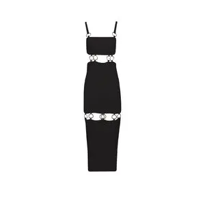 VESTIAIRE D'UN OISEAU LIBRE Rings Dress - Black