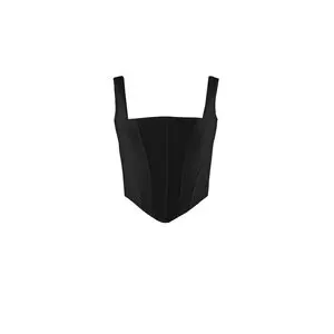 VESTIAIRE D'UN OISEAU LIBRE Cashmere Corset - Black