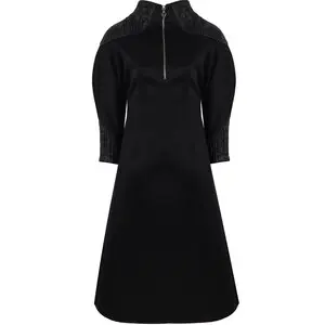 MIRIMALIST Angle Midi Dress - Black