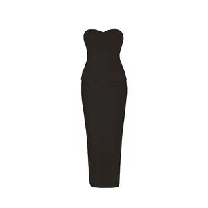 VESTIAIRE D'UN OISEAU LIBRE Wool Midi Dress