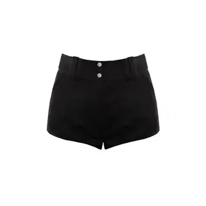 VESTIAIRE D'UN OISEAU LIBRE Wool Short Shorts