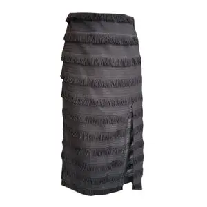 MIRIMALIST Fringe Pencil Skirt