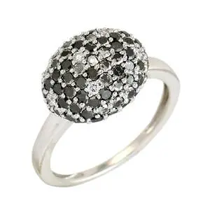 ARTISAN 18k White Gold Diamond Cluster Ring