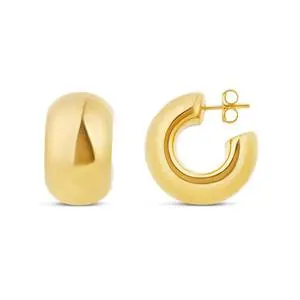 SHYMI Curved Chunky Hoops - Gold
