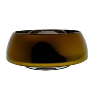 AN&ANGEL Deco Large Jazz Amber Bowl - Gold