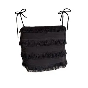 MIRIMALIST Fringe Slip Top