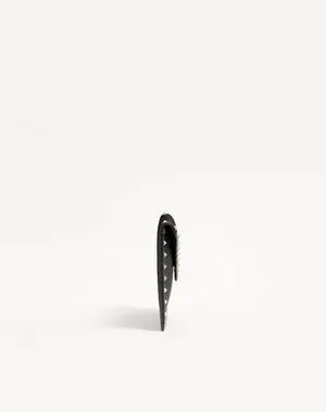 Valentino Garavani Rockstud Grainy Calfskin Pouch - Black