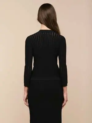 L'Agence Irvin Pointelle Knit Cardigan