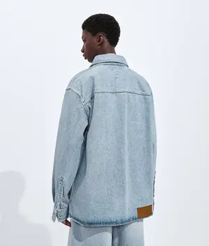 Bottega Veneta Sky Bleached Denim Overshirt