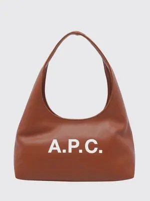 A.p.c. Logo Shoulder Bag - Brown