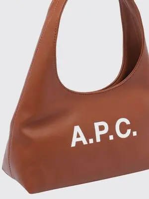 A.p.c. Logo Shoulder Bag - Brown