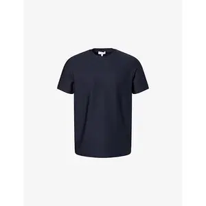 ARNE Pleated Crew-neck Woven T-shirt